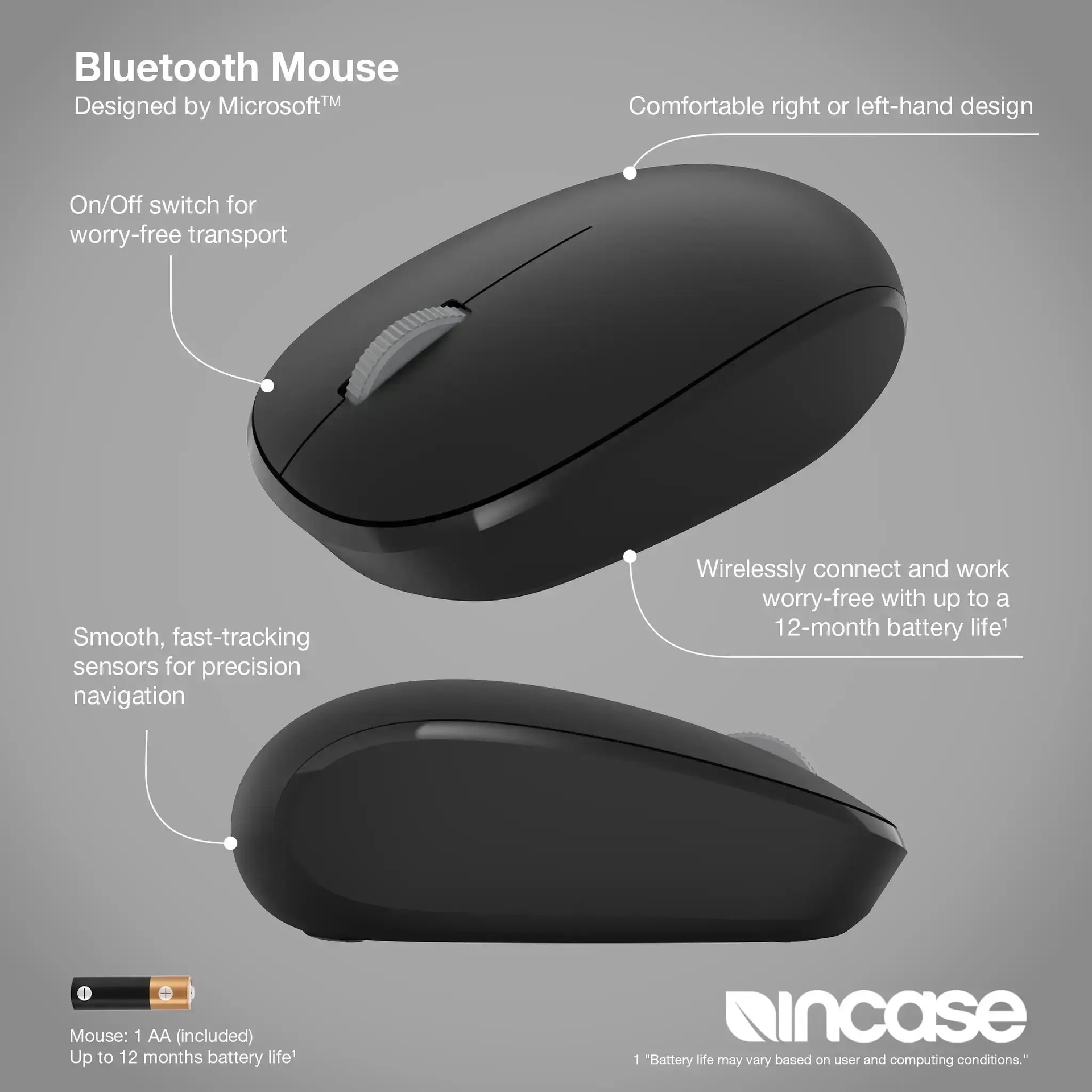 Bluetooth Mouse Designed by Microsoft - Incase.com