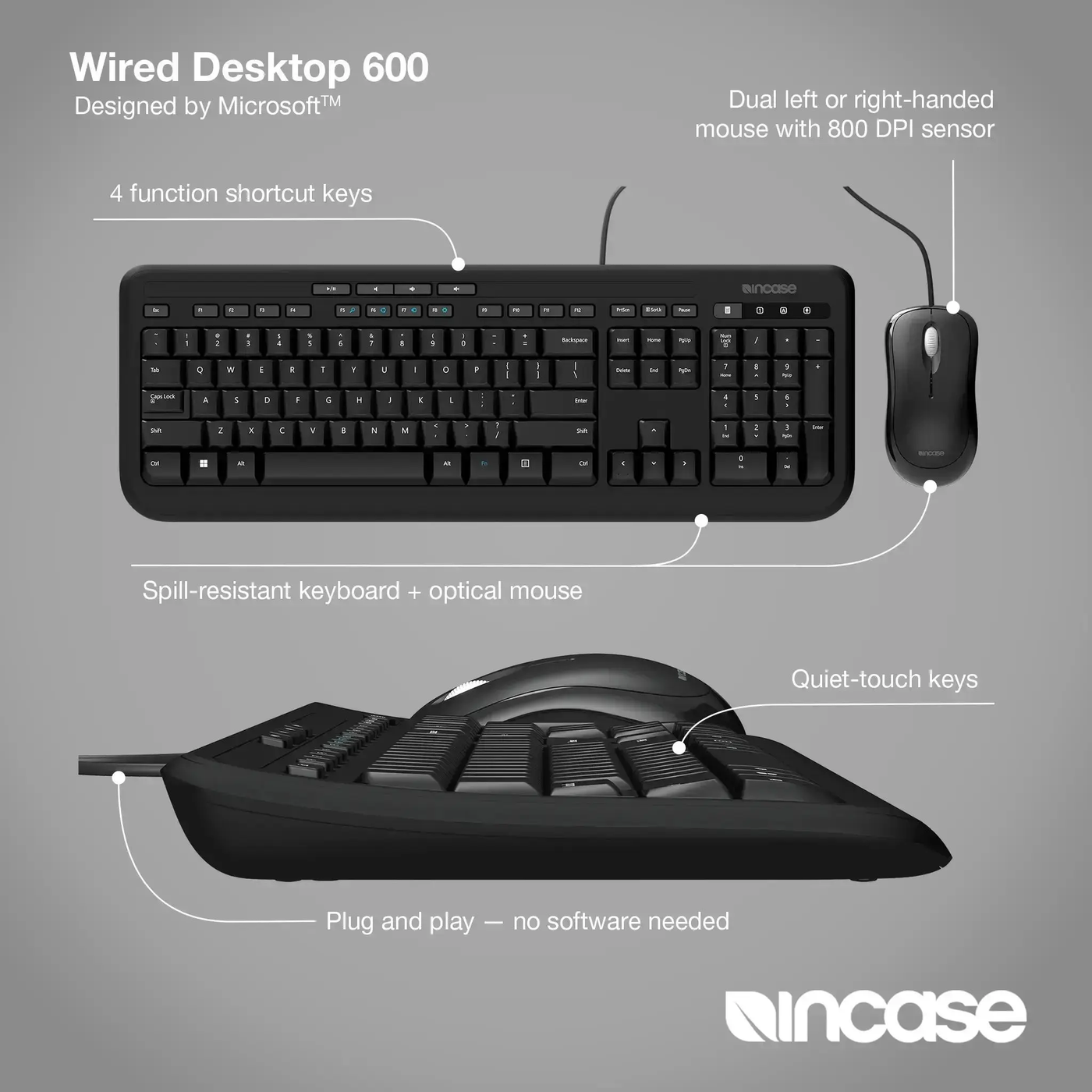 Wired Desktop 600 Designed by Microsoft - Incase.com