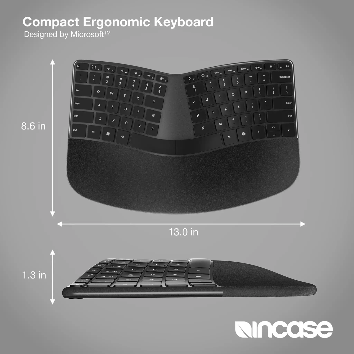 Compact Ergonomic Keyboard Designed by Microsoft - Incase.com