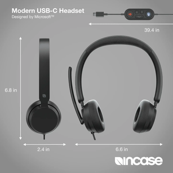 Modern USB-C Headset Designed by Microsoft - Incase.com